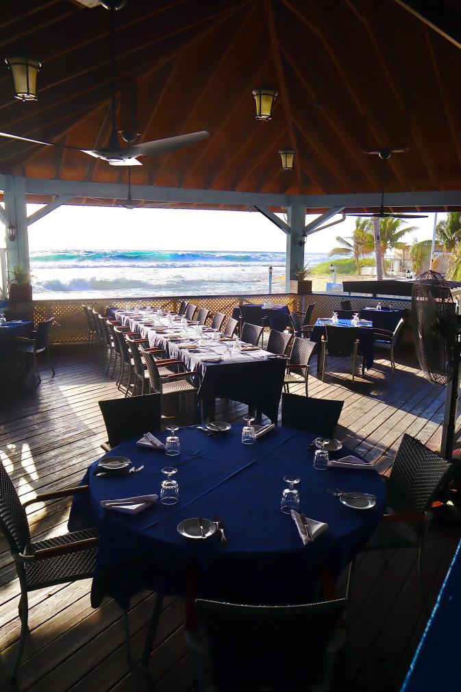 Covered Upper Deck Dining - The Wharf Restaurant & Bar
